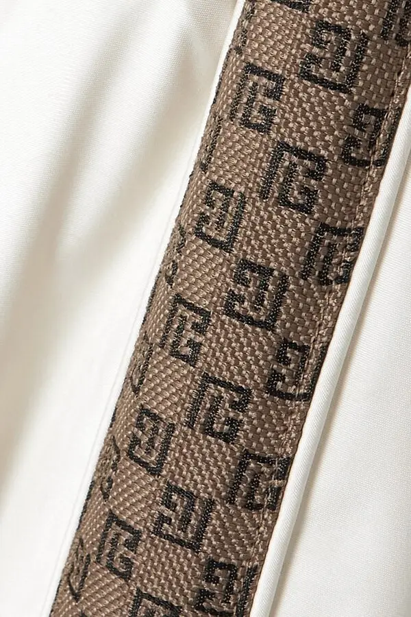 Balmain Canvas Jacquard-trimmed Flared Ski Pants