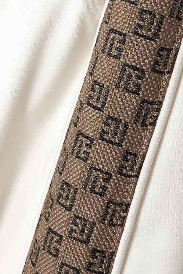 Balmain Canvas Jacquard-trimmed Flared Ski Pants