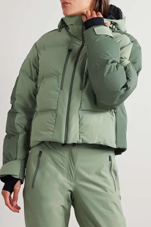 Aztech Mountain Super Nuke Padded Down Ski Jacket - Sage Green