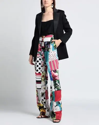 Dolce & Gabbana Floral-print Silk-blend Trousers