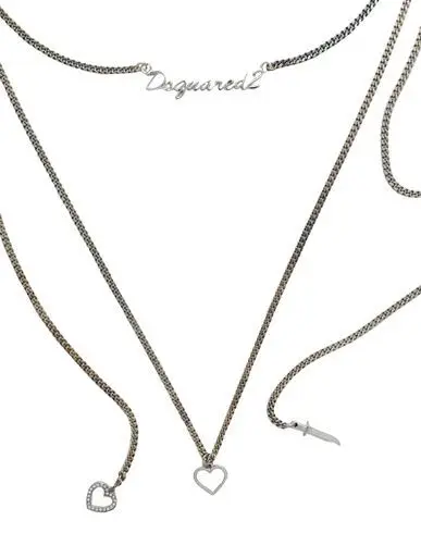 Dsquared2 Crystal Embellished Necklace - Silver