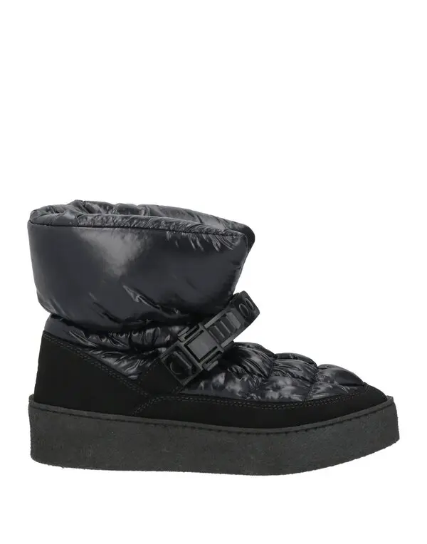 Khrisjoy Padded Polyamide Ankle Boots With Buckle Detail - Black
