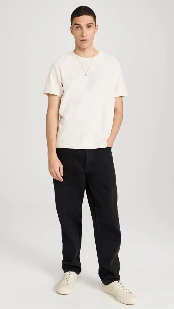 FRAME Duo Fold Tee - White Sand