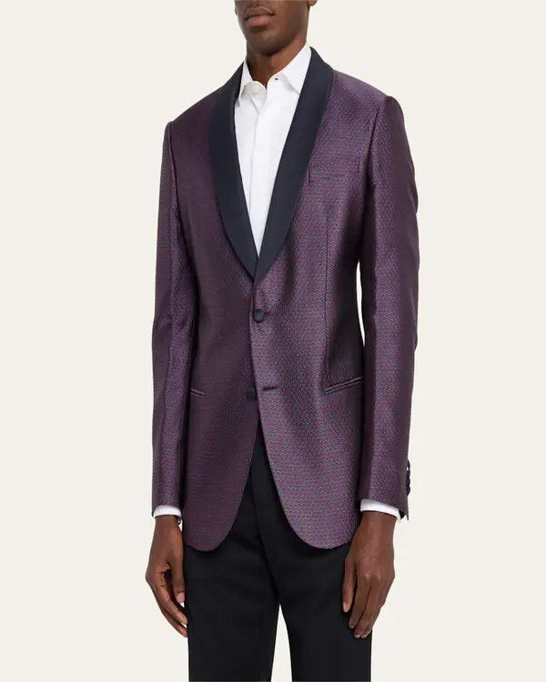 Giorgio Armani Jacquard Shawl Blazer