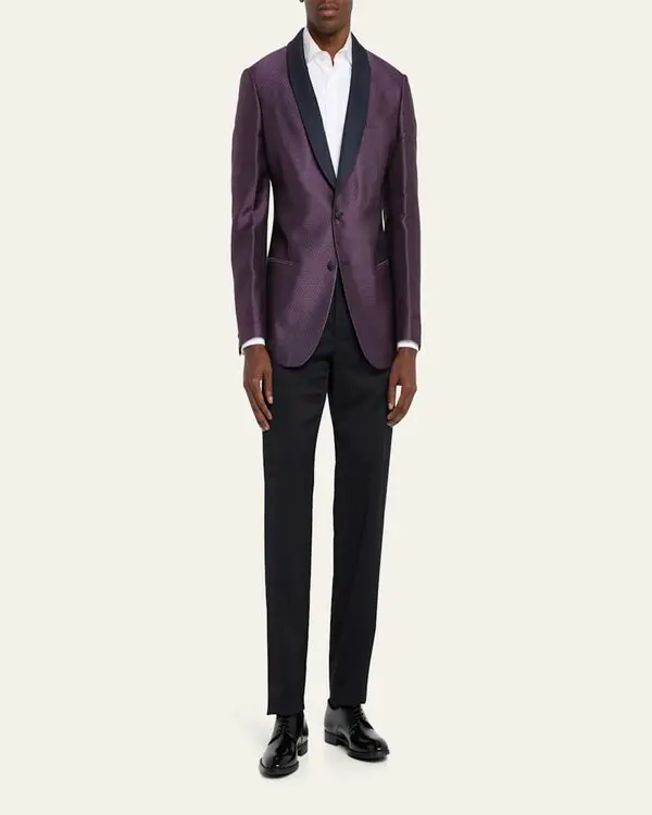Giorgio Armani Jacquard Shawl Blazer