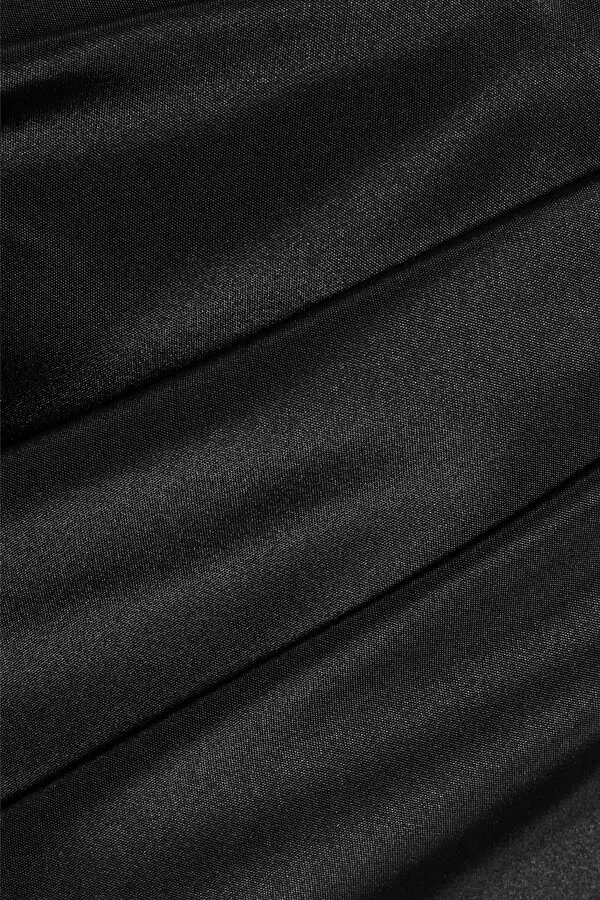 RHEA COSTA Convertible Off-the-shoulder Draped Gown