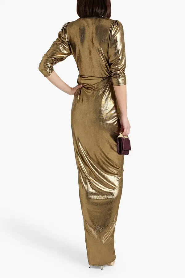 green emerald velvet dress GoldRush Robe/Wrap Dress main image 1