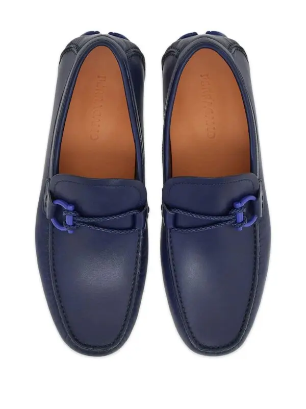 FERRAGAMO Gancini-plaque Driver Loafers