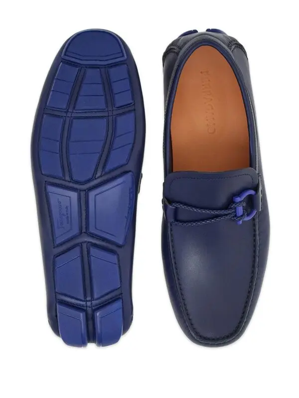 FERRAGAMO Gancini-plaque Driver Loafers