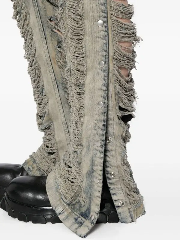 Rick Owens Distressed Wide-leg Trousers