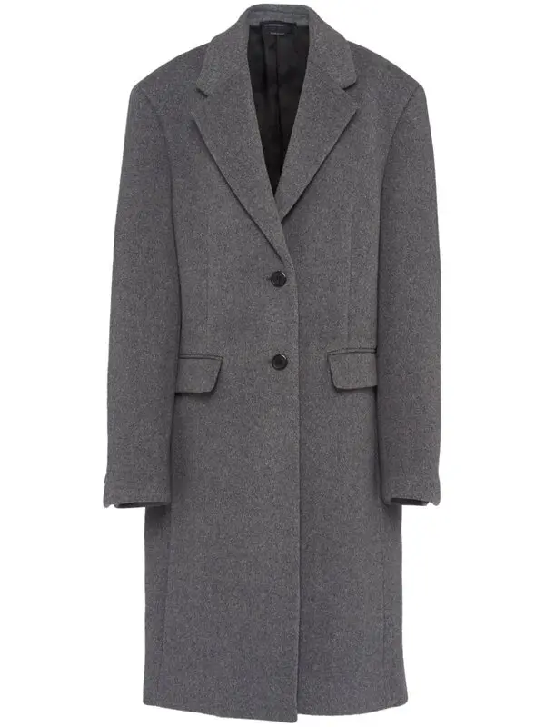 Prada Single-breasted Velour Coat