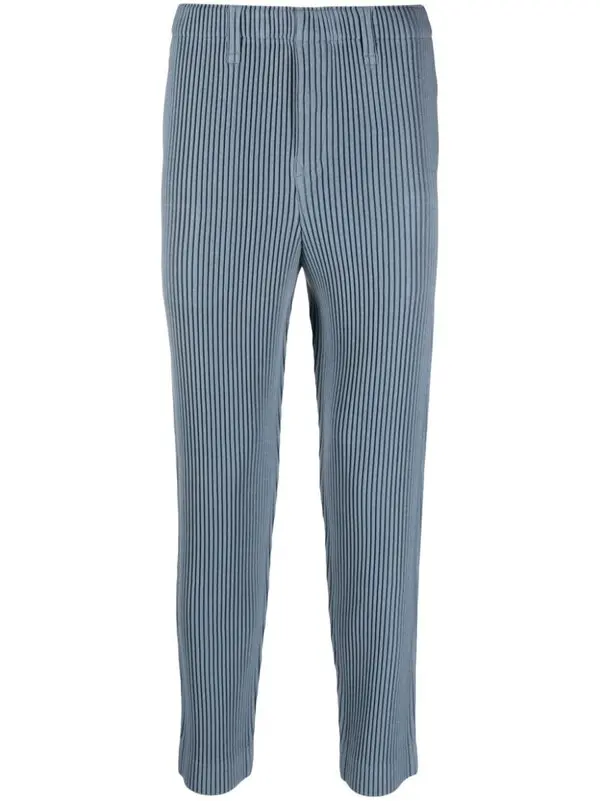 Issey Miyake Kersey Pleats Trousers - Blue