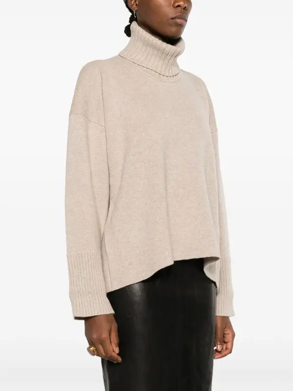Proenza Schouler Roll-neck Wool-blend Jumper - Neutrals
