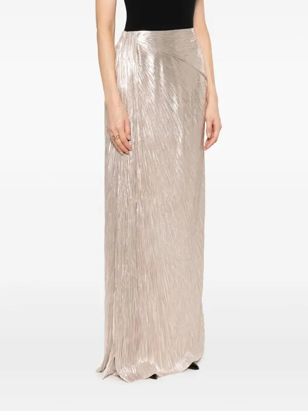 Ralph Lauren Duvall Pleated Maxi Skirt