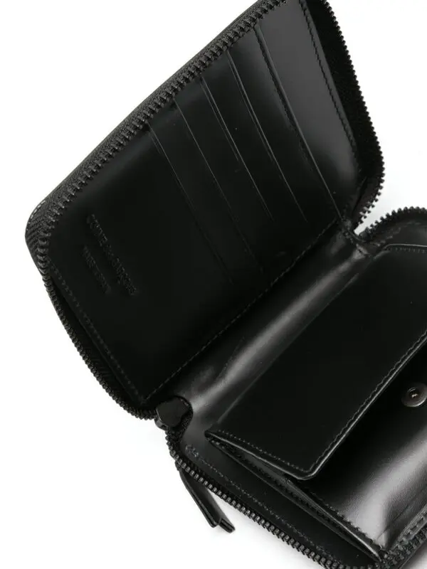 Comme Des Garçons Zipped Leather Wallet - Black
