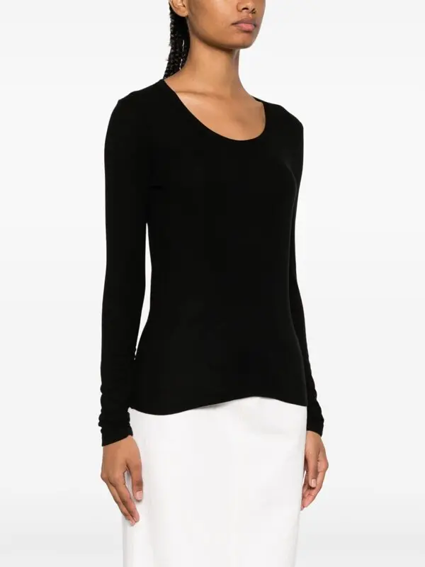 AGOLDE Scoop-neck Lyocell-blend Jumper