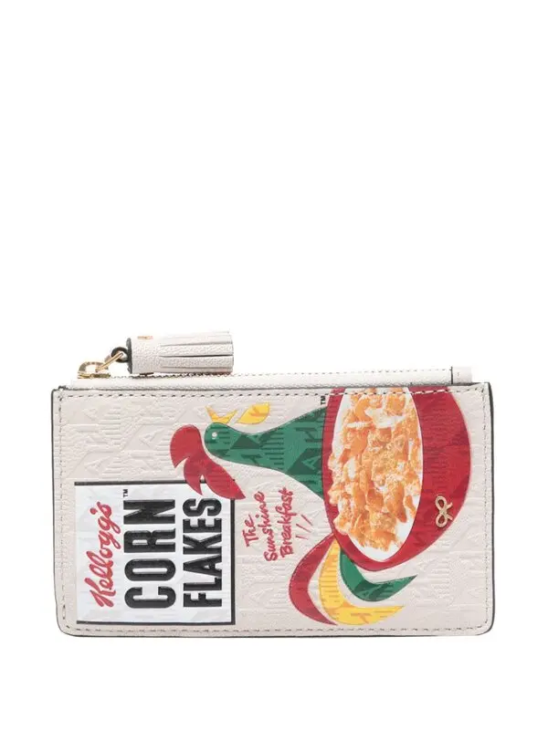 ANYA HINDMARCH Anya Brands Cornflakes-print Wallet - White