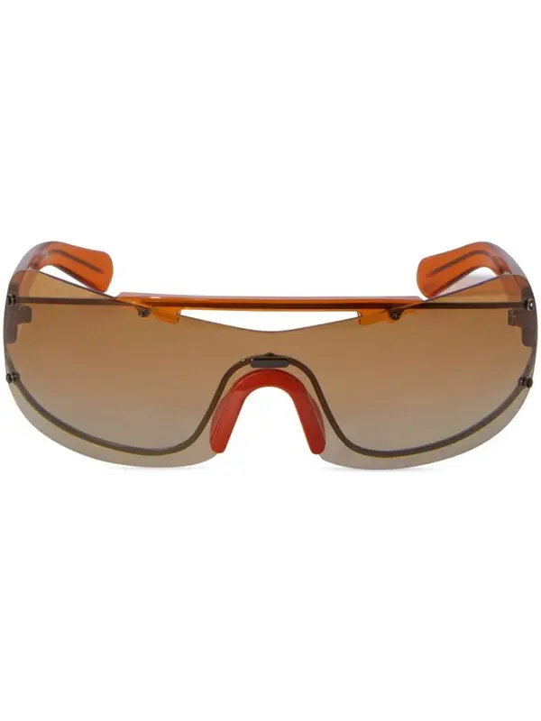Off-White Biker-style Sunglasses - Orange