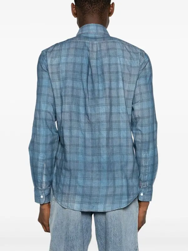 Aspesi Plaid Check-print Cotton Shirt