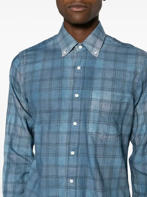 Aspesi Plaid Check-print Cotton Shirt