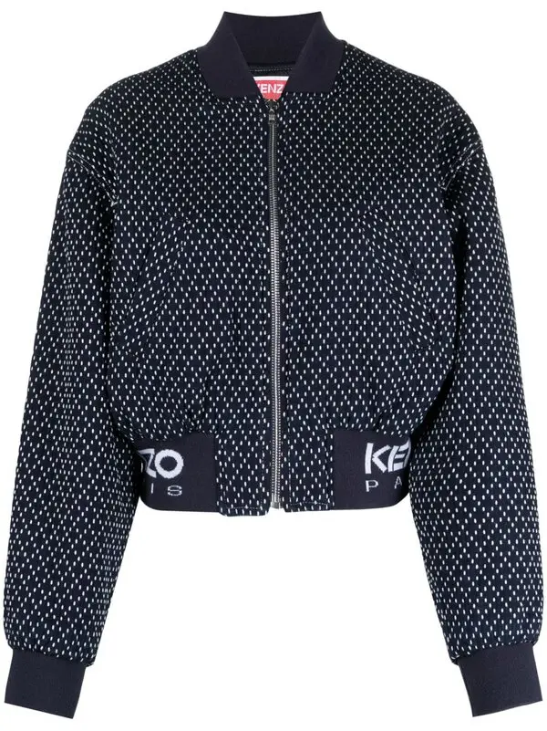 Kenzo Sashiko Stitch Embroidered Bomber Jacket