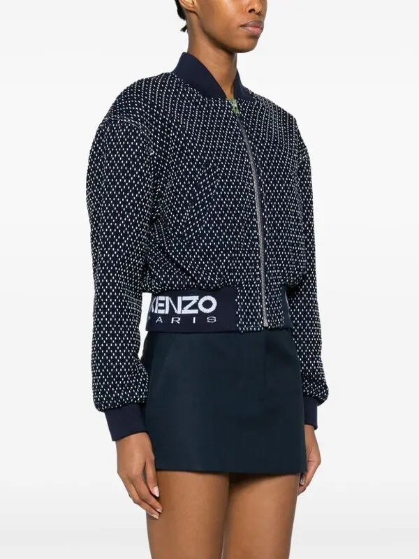 Kenzo Sashiko Stitch Embroidered Bomber Jacket