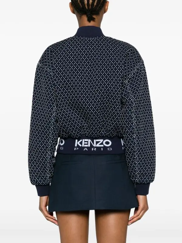 Kenzo Sashiko Stitch Embroidered Bomber Jacket