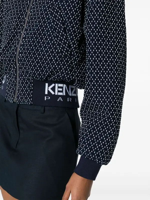 Kenzo Sashiko Stitch Embroidered Bomber Jacket