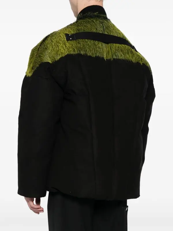 Rick Owens Brushed-effect Panelled Padded Jacket