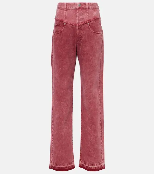 Isabel Marant Étoile Noemie Straight-leg Jeans - Pink