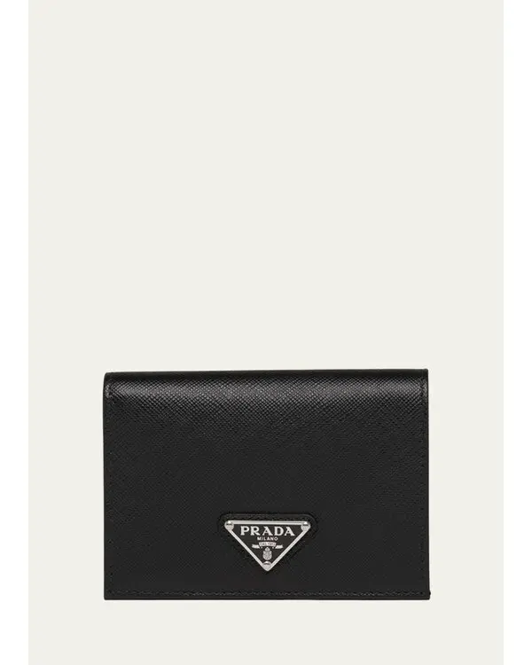 Prada Small Saffiano Leather Wallet - Black
