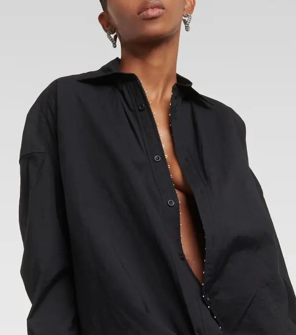 Y/Project Hook And Eye Shirt Dress In Black - 30% Off | Editorialist