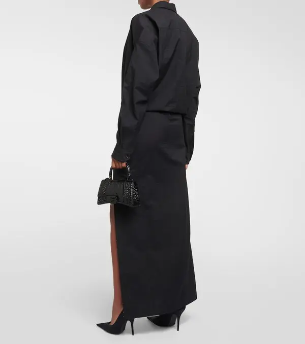 Y/Project Hook And Eye Shirt Dress In Black - 30% Off | Editorialist