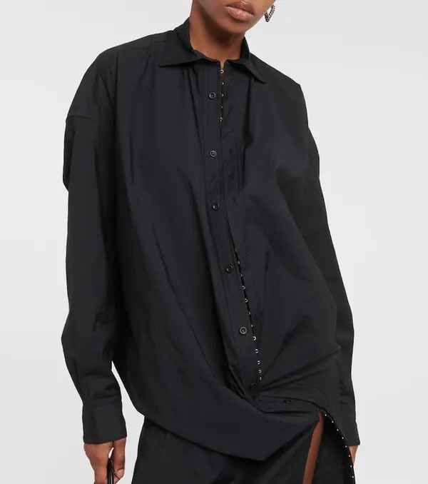 Y/Project Hook And Eye Shirt Dress In Black - 30% Off | Editorialist