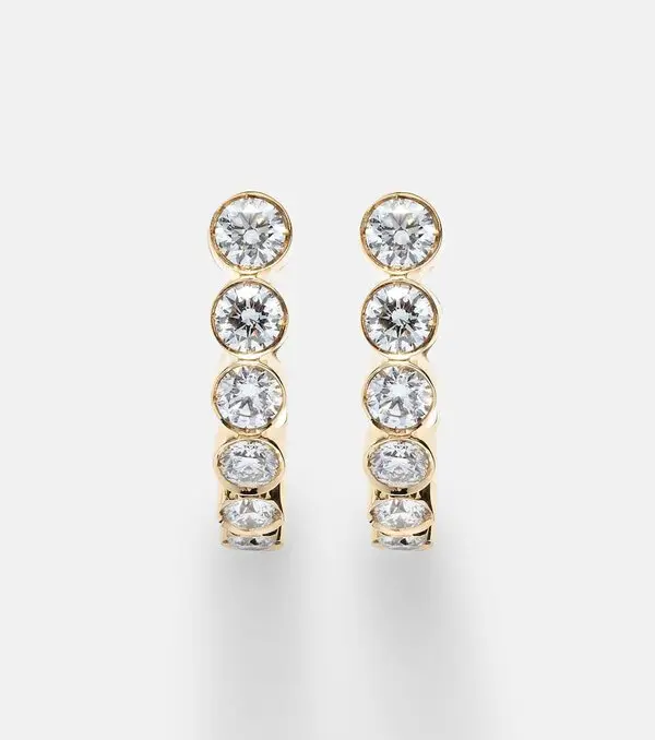 Sophie Bille Brahe Boucle Ensemble 18kt Diamond Earrings - Gold