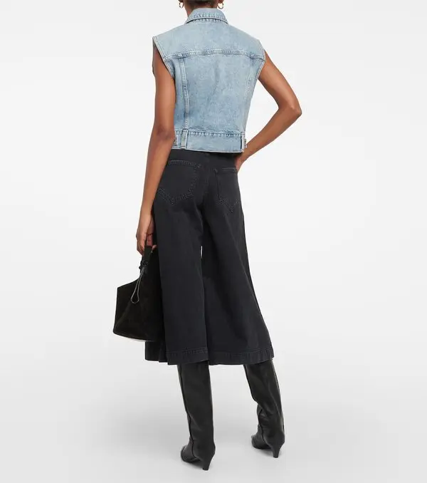 Khaite Lizzo Cropped Denim Vest