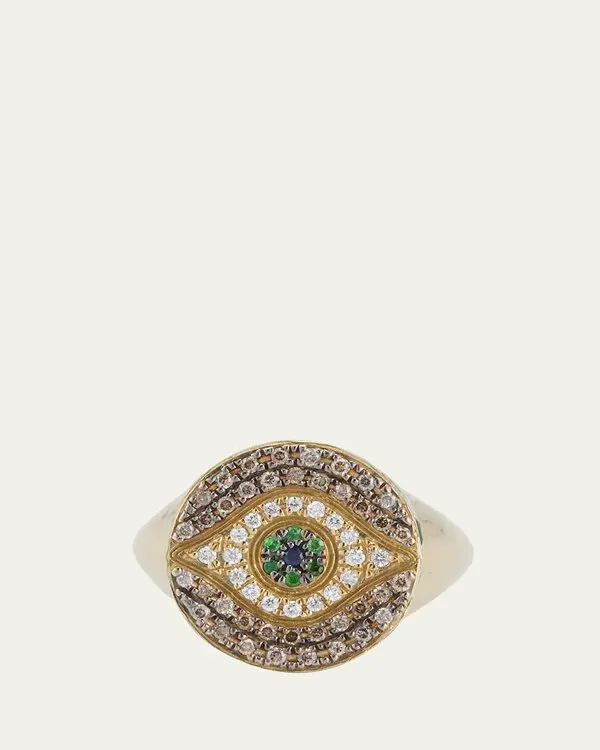 Ileana Makri 18k Multi-stone Signet Ring