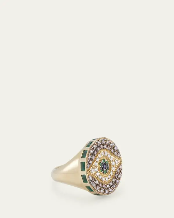 Ileana Makri 18k Multi-stone Signet Ring