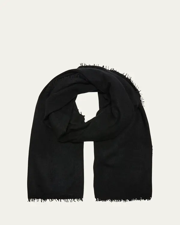 Denis Colomb Fuzzy Feutre Cashmere Shawl - Black