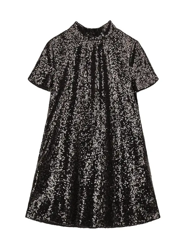 Staud Ilana Sequined Bow-back Minidress