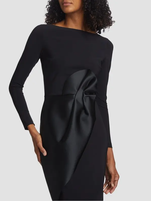 Chiara Boni La Petite Robe Shui Stretch Long-sleeve Gown