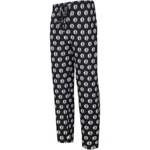 CONCEPTS SPORT Brooklyn Nets Allover Logo Print Gauge Sleep Pants