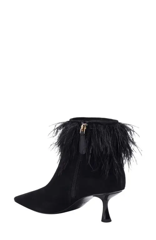 Kate Spade New York Marabou Pointed Toe Bootie