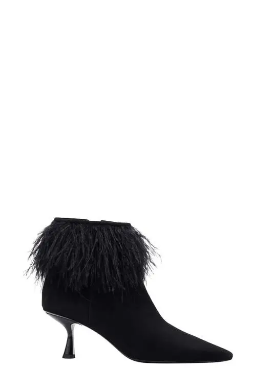Kate Spade New York Marabou Pointed Toe Bootie