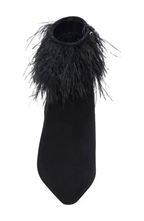 Kate Spade New York Marabou Pointed Toe Bootie