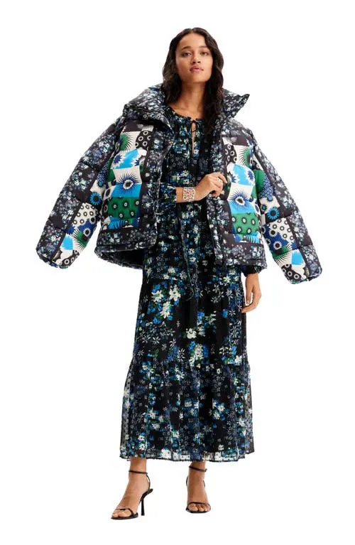 Desigual Rhode Island Floral Print Maxi Dress