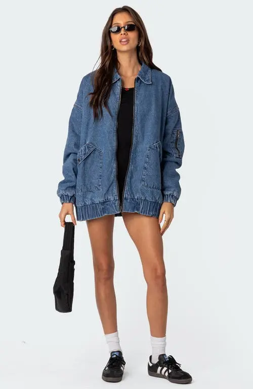 EDIKTED Sophie Oversized Denim Jacket