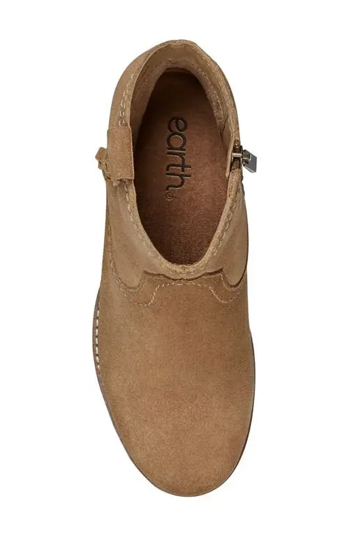 Earth Irene Block Heel Booties - Tan