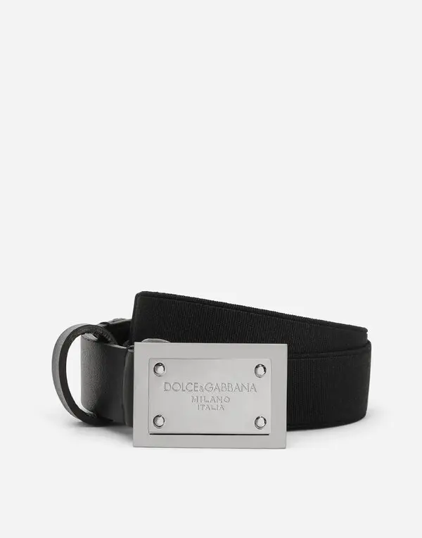 Dolce & Gabbana Belt With Logo Tag - Black