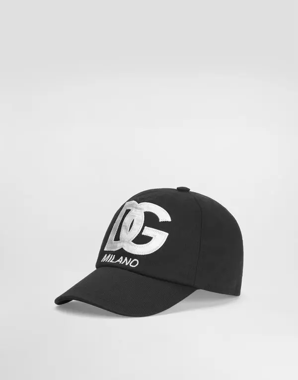 Dolce & Gabbana Twill Baseball Cap With Logo - Black